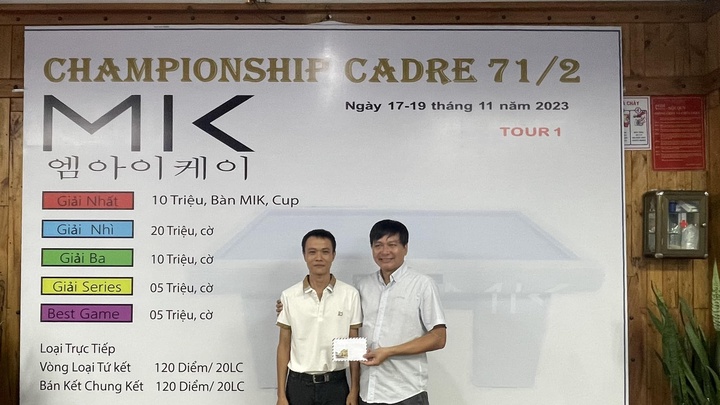 Giải billiards MIK Championship Cadre 71/2: Lê Nguyên Phương so kè Xavier Gretillat với series ...
